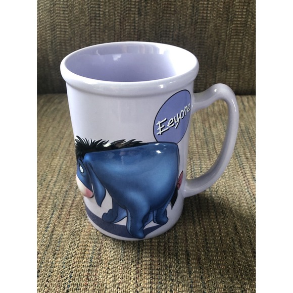 Disney | Dining | Disney Store Large Eeyore Purple 3d Coffee Mug No ...